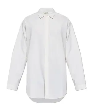 Fear Of God Loose Fit Long Sleeve Shirt - Cream