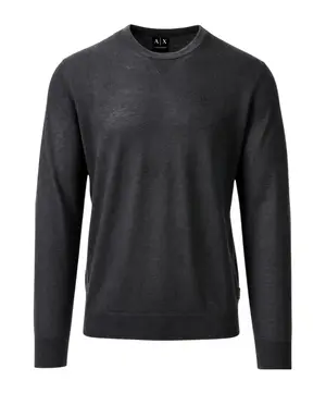 Armani Exchange Long-sleeve Crew-neck Sweater - Black
