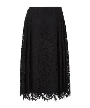 Fendi Macrame Lace Midi Skirt