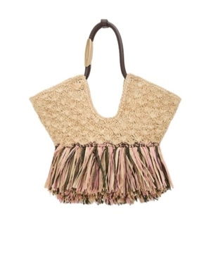Zimmermann Goldentime Small Fringe Tote - Natural