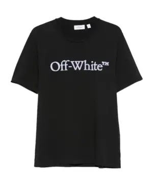 Off-White Logo-embroidered Cotton T-shirt