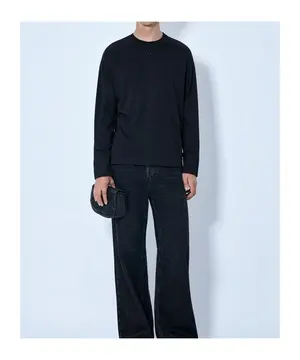 DIESEL® T-kristian Long-sleeved T-shirt - Black
