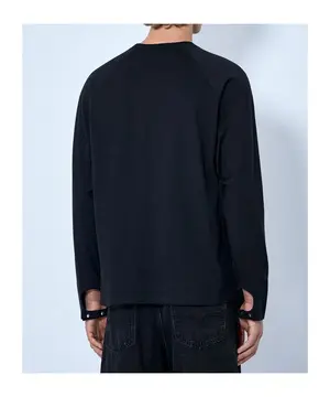 DIESEL® T-kristian Long-sleeved T-shirt - Black