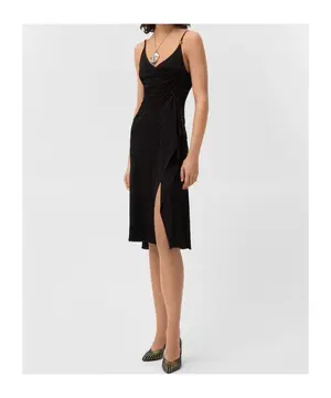 Versace Viscose-jersey Draped Midi Dress
