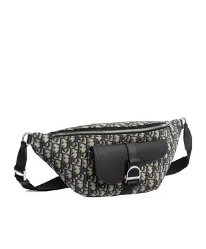 Dior Heritage Saddle Waist Bag - Beige/black