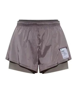 Satisfy Elastic-waist Shorts - Purple