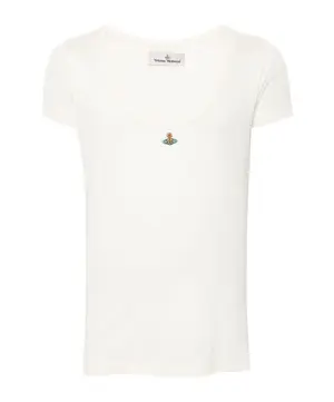 VIVIENNE WESTWOOD Lollo Orb Logo T-shirt - White