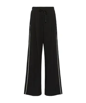 Max Mara Contrast Trim Wide-leg Pants