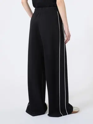 Max Mara Contrast Trim Wide-leg Pants