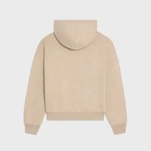 Celine Zipped Blason Hoodie In Cashmere Cotton