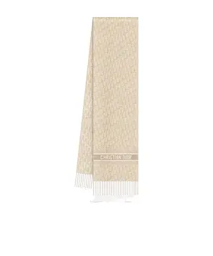 Dior Oblique Natte Scarf - Nude