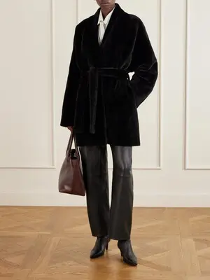 Nour Hammour Shearling Coat
