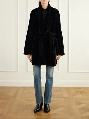 Nour Hammour Shearling Coat