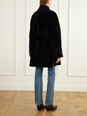 Nour Hammour Shearling Coat