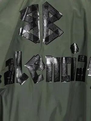 Balenciaga Tape Logo High-neck Zip-up Jacket - No