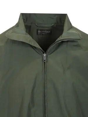 Balenciaga Tape Logo High-neck Zip-up Jacket - No