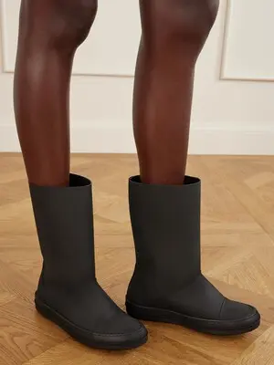 Rick Owens Leather Mid-calf Boots - Black
