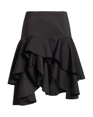 DES_PHEMMES Midi Skirt Size Polyester, Elastane - Black
