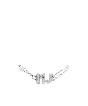 Marc Jacobs Logo Charm Embellished Bracelet
