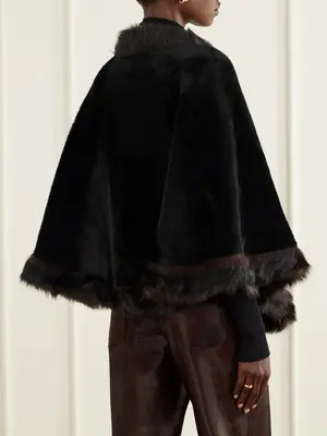 Nour Hammour Shearling Shawl