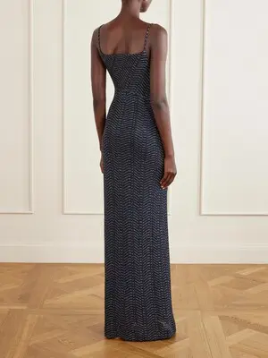 Missoni Chevron Metallic Crochet-knit Maxi Dress