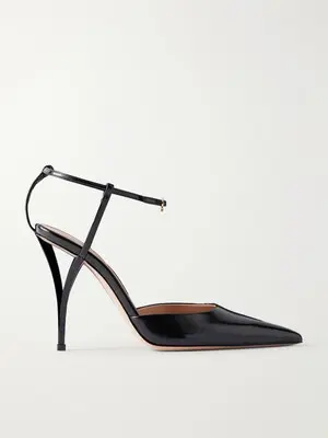 GIANVITO ROSSI Patent Leather Nuit 95 Pumps - Black