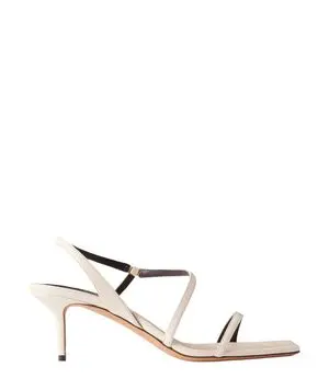 EMME PARSONS Emme Parsons Delicat 55 Leather Sandals Cream