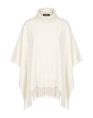 Fabiana Filippi Cape Ivory Size Virgin Wool, Silk, Cashmere - White