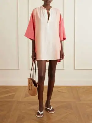 MARRAKSHI LIFE Striped Cotton Coverup