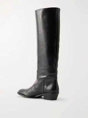 JUDE Den 35 Leather Knee Boots