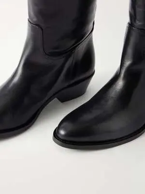 JUDE Den 35 Leather Knee Boots