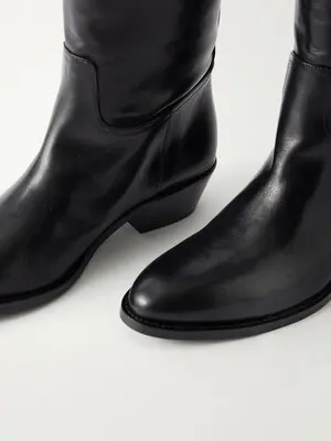 JUDE Den Leather Knee High Boots