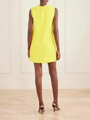 Dolce & Gabbana Sleeveless Tweed Mini Dress