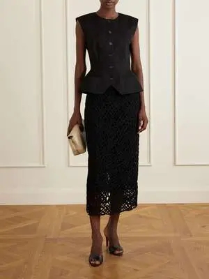 DIOTIMA Marseille Crocheted Midi Skirt