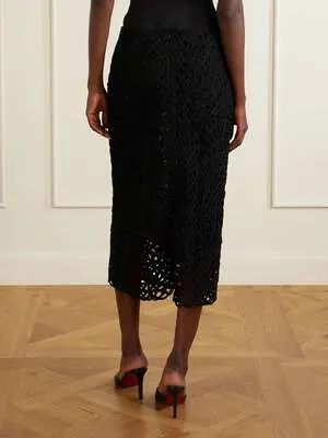 DIOTIMA Marseille Crocheted Midi Skirt