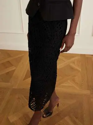 DIOTIMA Marseille Crocheted Midi Skirt