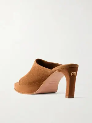 Balenciaga Fargo Suede Mules