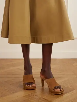 Balenciaga Fargo Suede Mules