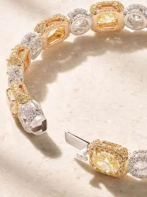 DAVID MORRIS 18-karat Gold And Diamond Bracelet