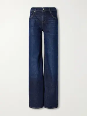 Citizens Of Humanity Nora Mid-rise Wide-leg Jeans - Blue