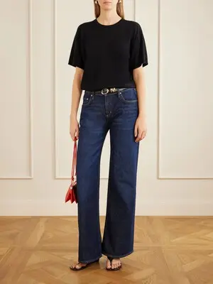 Citizens Of Humanity Nora Mid-rise Wide-leg Jeans - Blue