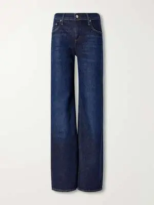 Citizens Of Humanity Nora Mid-rise Wide-leg Jeans - Dark Denim