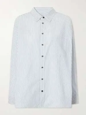B Sides Nolan Cotton-blend Seersucker Shirt - Blue