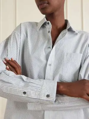 B Sides Nolan Cotton-blend Seersucker Shirt