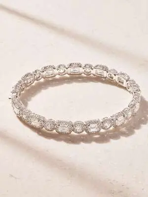 DAVID MORRIS Carousel 18-karat White Diamond Bracelet - Gold