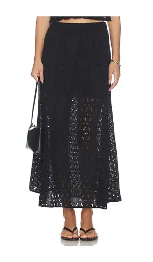 FAVORITE DAUGHTER Favorite Daughter The Pretty Please Skirt In Black.