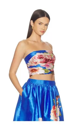 Hemant & Nandita Strapless Shoulder Top