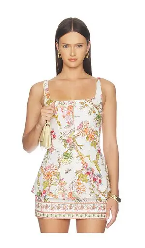 Hemant & Nandita Peplum Top - Ivory