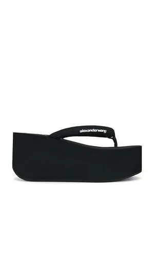 Alexander Wang Jenna Thong Platform Sandal - Black