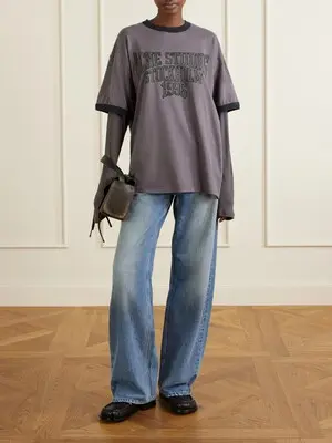 Acne Studios Logo-print Cotton-jersey T-shirt